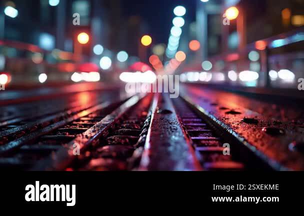 abstract background of the railway station Stock Video Footage - Alamy