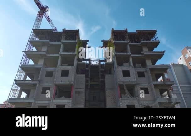 A dynamic scene of active building progress Stock Video Footage - Alamy