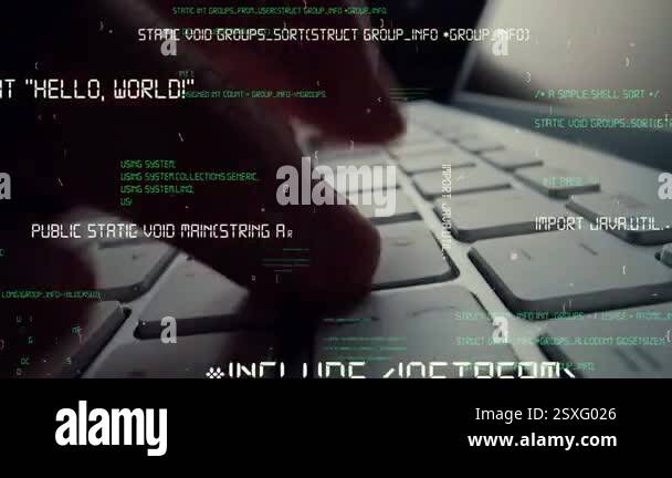 Creative visual of computer programming coding and software development ...