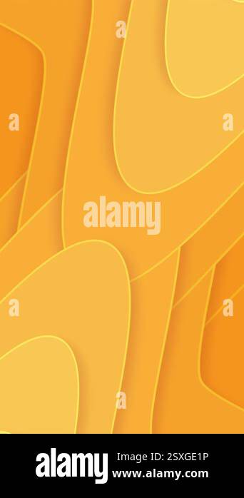 Abstract background of yellow color. Shapes merging from each other ...