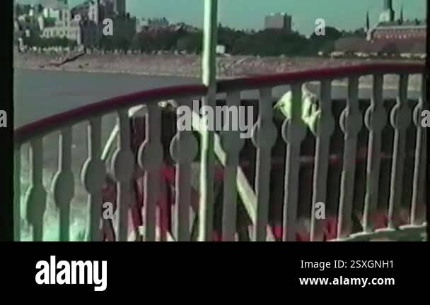 A view from a steamboat cruising along the Mississippi River in New ...