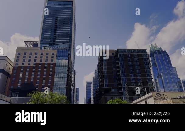 Modern constructions of buildings around the world. Austin, Congress ...