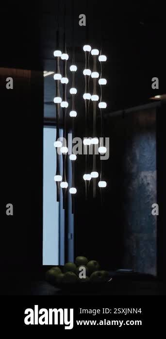 Vertical screen: his elegant lighting perfectly emphasizes the modern ...