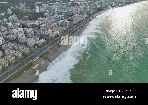 Nature s energy transforms the tranquil beach Stock Video Footage - Alamy