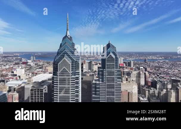 Philadelphia Skyline At Philadelphia In Pennsylvania United States ...