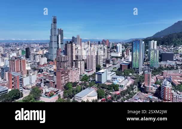Bogota Skyline In District Capital Colombia. Metropolis Downtown ...