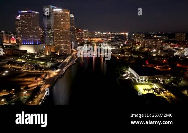 Tampa Skyline At Tampa In Florida United States. Famous Highrise ...