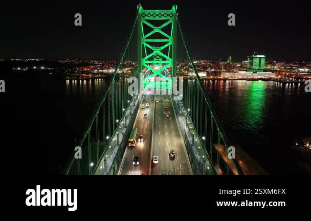 Cable Bridge At Philadelphia In Pennsylvania United States. City At ...