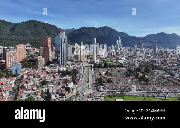 Bogota Skyline In District Capital Colombia. Metropolis Downtown ...