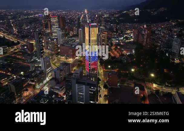 Bogota Skyline At Bogota In Cundinamarca Colombia. Famous Highrise ...