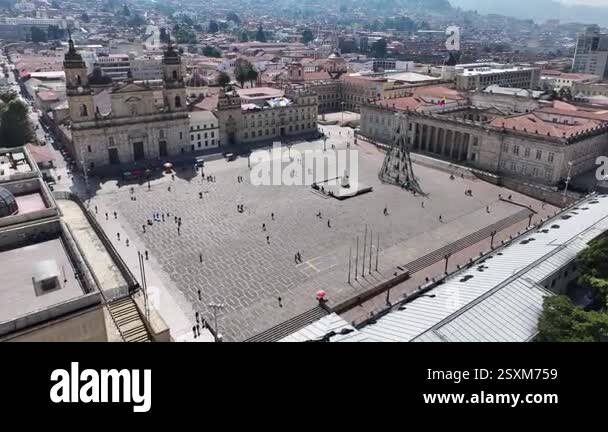 Bolivar Square At Bogota In District Capital Colombia. High Rise ...