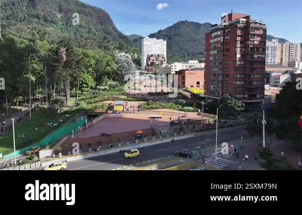 Bogota Sign In District Capital Colombia. Metropolis Downtown District ...