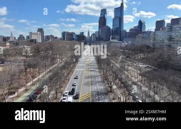 Philadelphia Skyline At Philadelphia In Pennsylvania United States. Ben ...