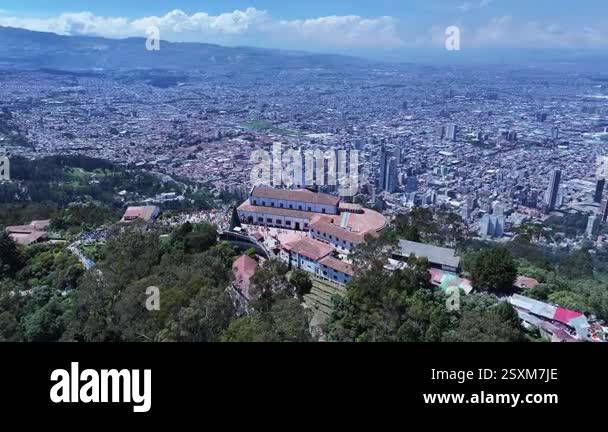 Monserrate Sanctuary At Bogota In Cundinamarca Colombia. Monserrate ...