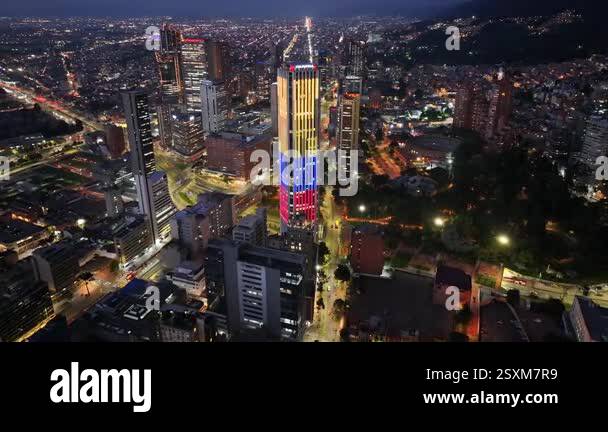 Bogota Skyline At Bogota In Cundinamarca Colombia. Corporate Building ...
