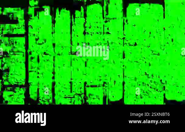 4k green screen (chroma key) grunge glitch looped ready animation ...
