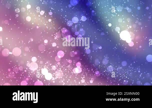 Animated Colorful glitter bubbles particles moving upwards futuristic ...