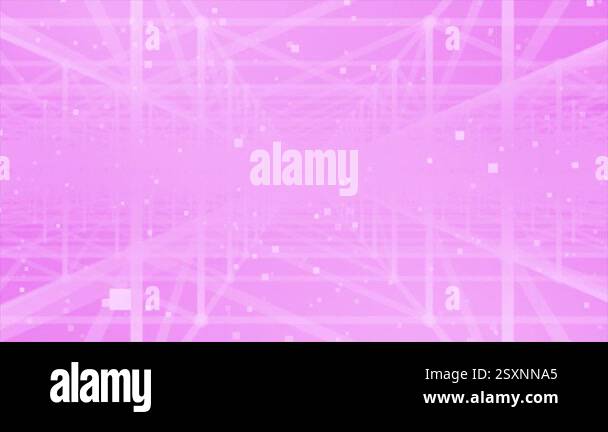 Animated PInk color complex 3d hi-tech futuristic tunnel technology ...