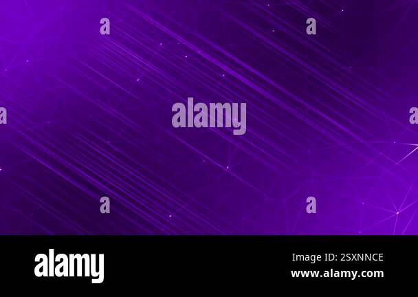Animated Purple color parallel diagonal lines with low poly dots and ...
