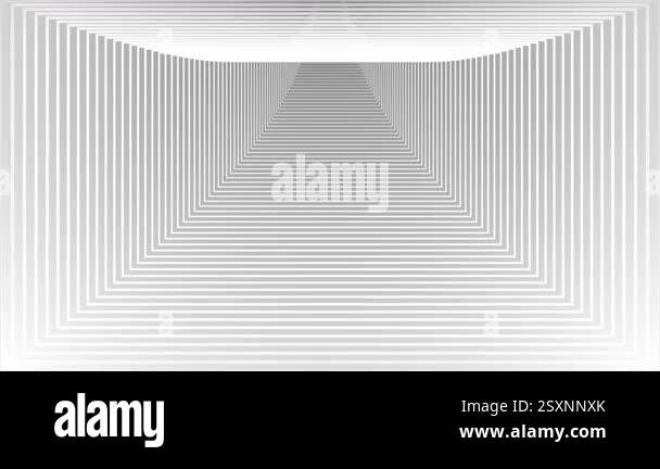 Animated White color simple rectangular shape futuristic loop able 3d ...