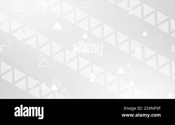 Animated White color multiple triangular shapes moving upwards with zig- zag pattern abstract ...