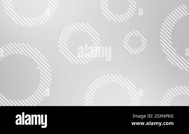 Animated white color complex and elegant multiple circle design with ...