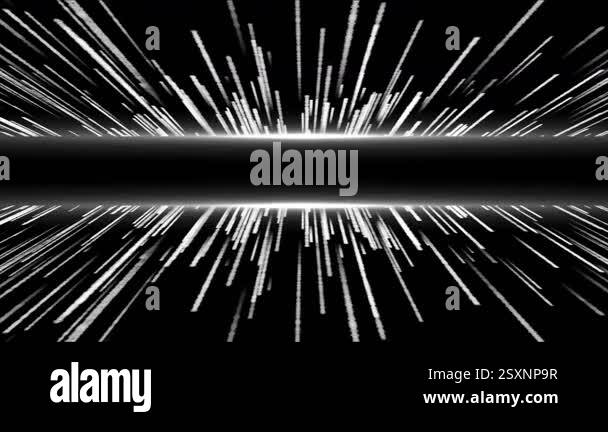 Animated white color 3d glowing shooting particles with 3d space and ...
