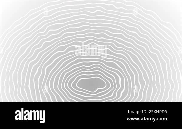 Animated White Color Wiggling Parallel Circular Repeating Lines Modern Design Loop Able