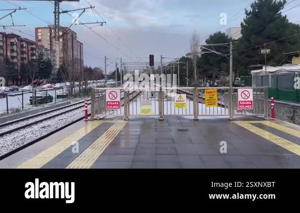 Atakoy,Istanbul,Turkey.February 21,2024.Istanbul is under snow ...