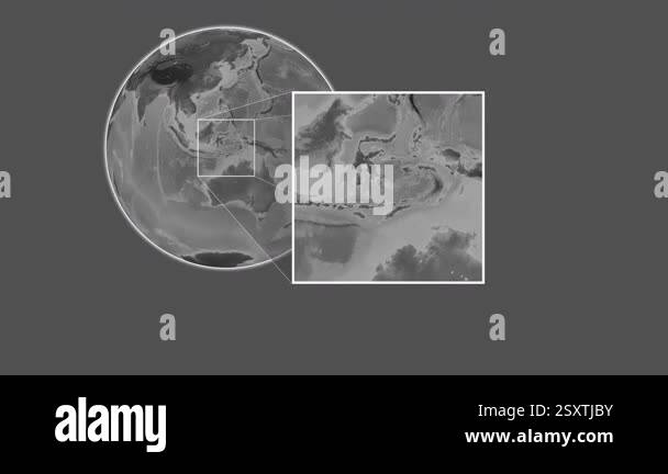 Pulau Binongko Island. Presentation of the location on a bilevel ...