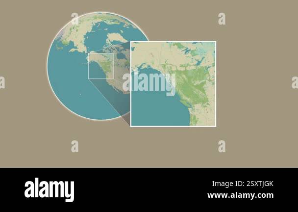 Bell Island. Presentation of the location on a OpenStreet map using a ...