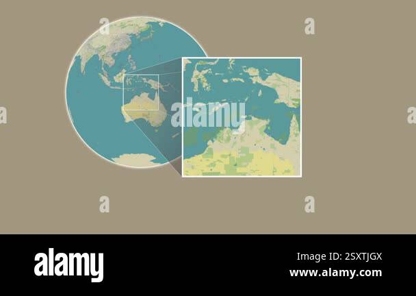 Bathurst Island. Presentation of the location on a OpenStreet map using ...