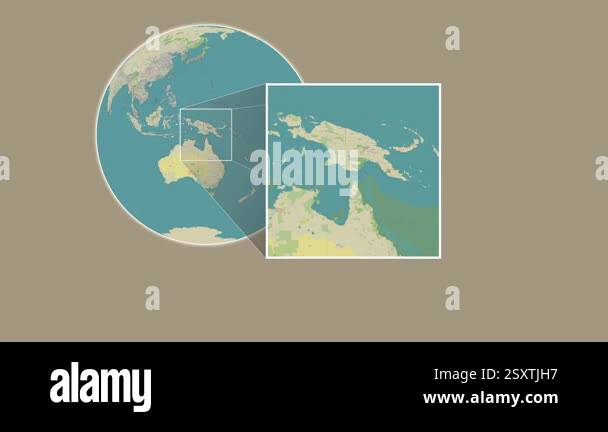 Ile Boigu Island. Presentation of the location on a OpenStreet map ...