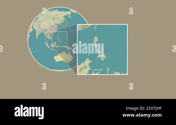 Buad Island. Presentation of the location on a OpenStreet map using a ...