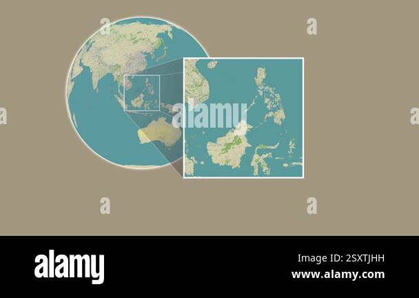 Pulau Banggi Island. Presentation of the location on a OpenStreet map ...