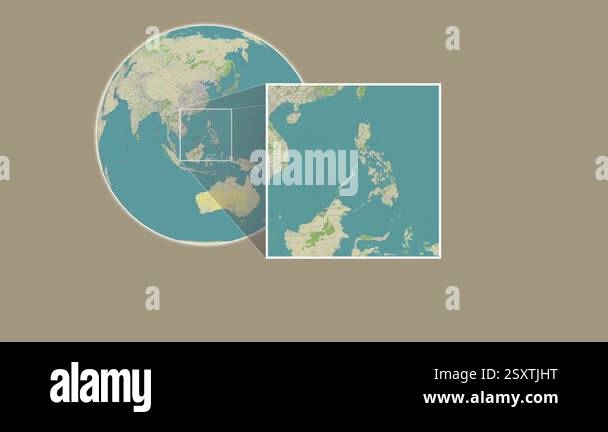 Batas Island. Presentation of the location on a OpenStreet map using a ...