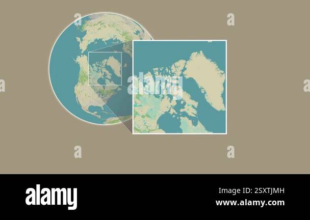 Bylot Island. Presentation of the location on a OpenStreet map using a ...