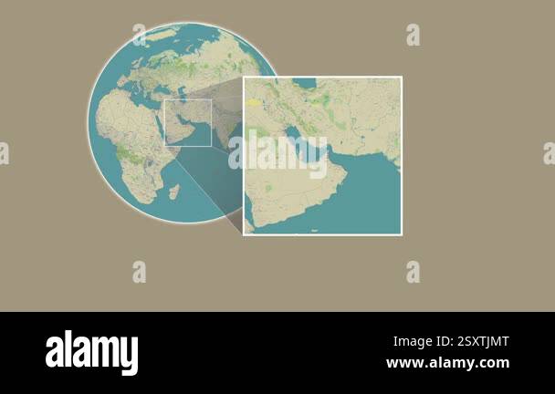 Bur Dubai Island. Presentation of the location on a OpenStreet map ...
