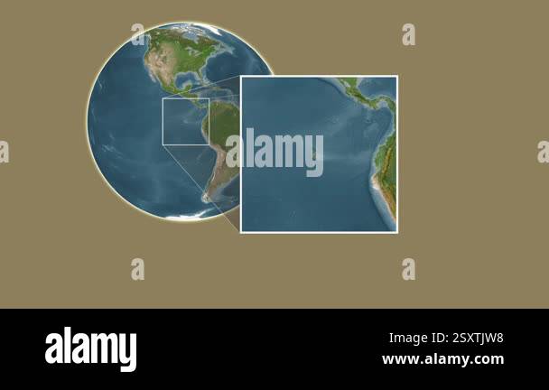 Isla Baltra Island. Presentation of the location on a satellite map ...