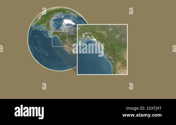 Betton Island. Presentation of the location on a satellite map using a ...