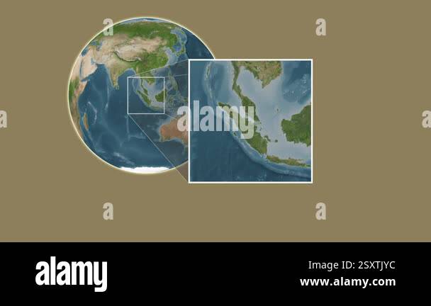 Pulau Bengkalis Island. Presentation of the location on a satellite map ...