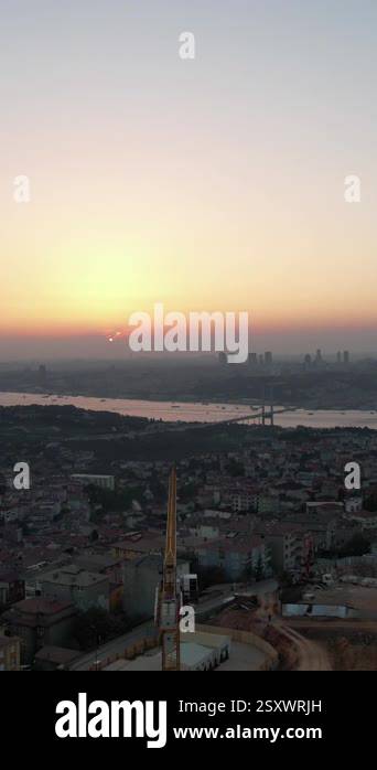 Istanbul Bosphorus, Bosphorus Aerial View. High quality footage Stock ...