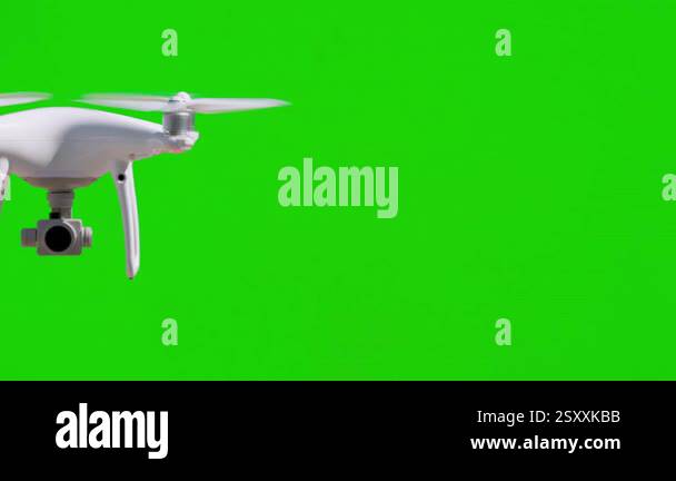 Real UAV Quadcopter Drone Flying Slow Motion Outdoors in Front of a ...