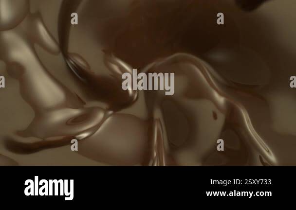 Super Slow Motion of Whirling Melted Chocolate . Filmed on High Speed Cinema Camera, 1000 Fps ...