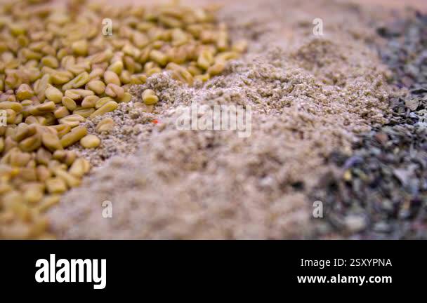 Close-up. Caucasian spices: a mixture of spices for meat and fish ...