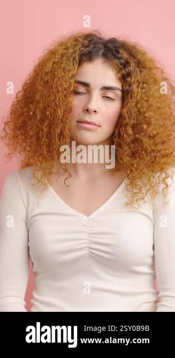 Studio shot of a young model expressing various emotions and facial ...