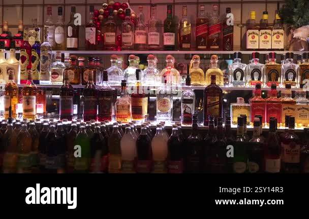 Fully stocked modern bar Stock Videos & Footage - HD and 4K Video Clips ...