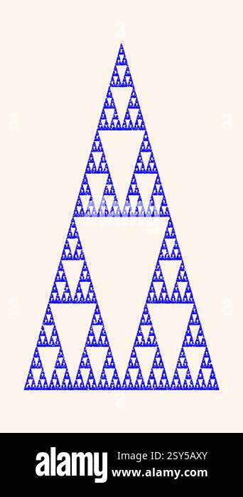 Watch the mesmerizing animation of Sierpinski triangle fractals ...