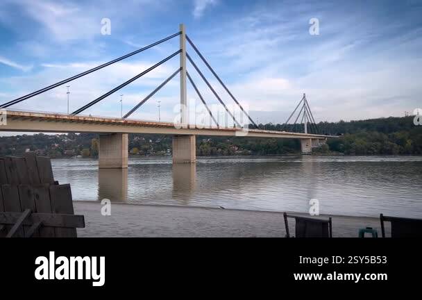Novi Sad, Serbia, 27 Oct 2024: View of Liberty Bridge over the Danube ...