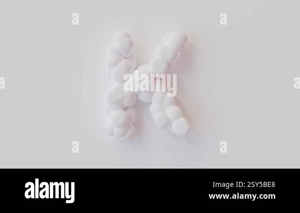 Spheres enlarged and crowded together to form letter font K. and Alpha ...